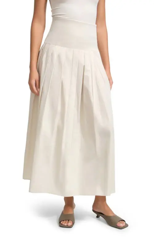 MARCELLA Kenmare Pleated Maxi Skirt - Cream