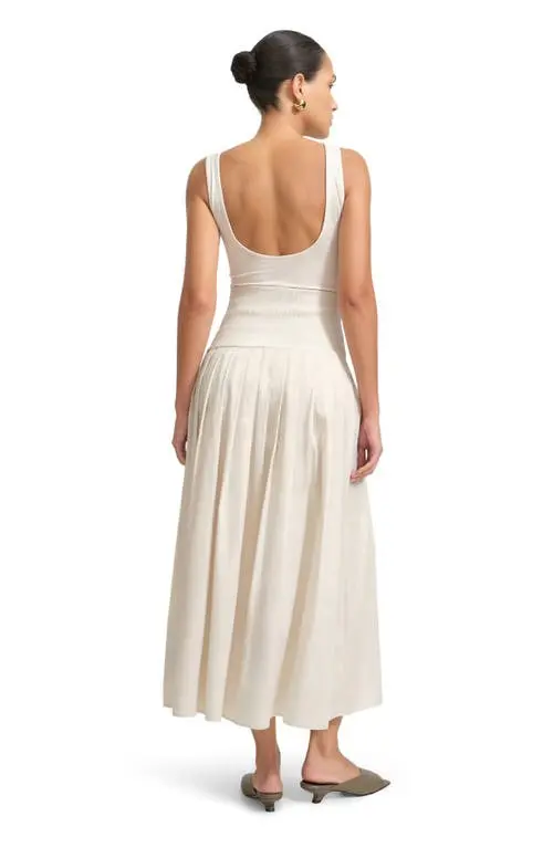 MARCELLA Kenmare Pleated Maxi Skirt - Cream