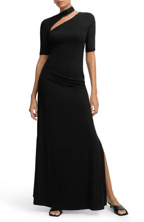MARCELLA Zola Asymmetric Dress - Black