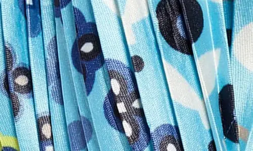 Echo Clover Pleated Diamond Scarf - Chambray