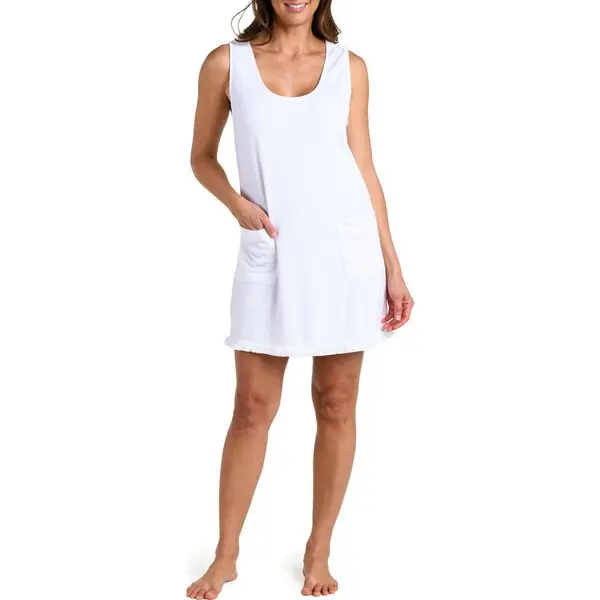 La Blanca Wild Nomad Sleeveless Mini Dress - White