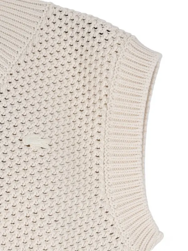 Lacoste Piqué Cotton Blend Vest