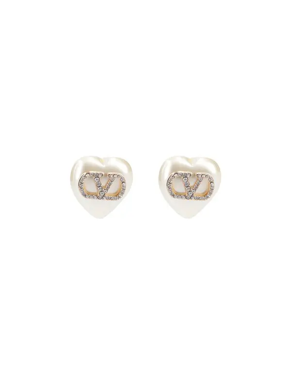 Valentino Garavani Earrings With Crystals "vlogo