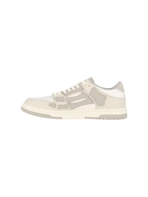 Amiri Skel Low-top Leather Sneakers - White