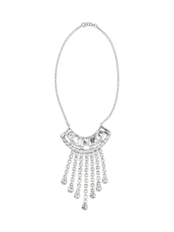 Dries Van Noten Necklace With Crystals - Silver