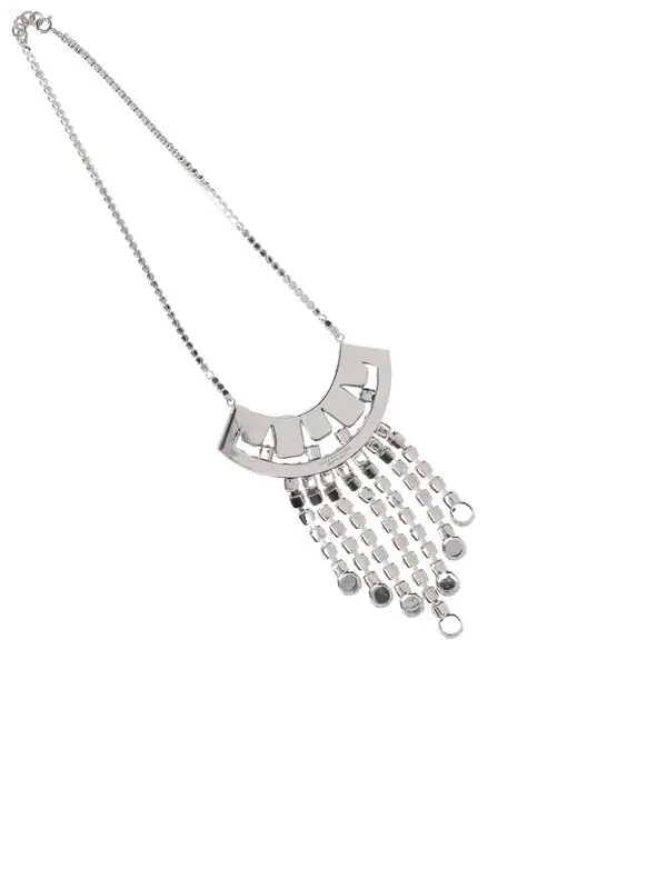 Dries Van Noten Necklace With Crystals - Silver