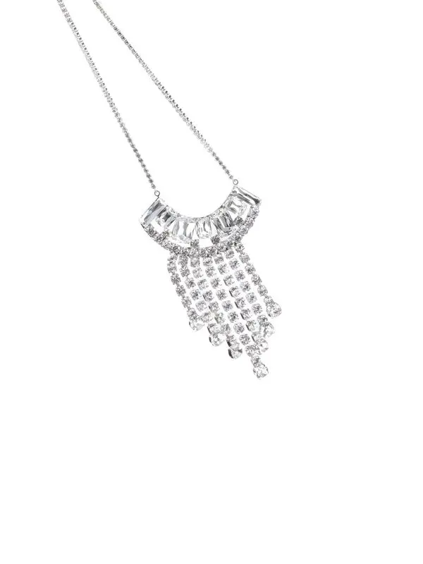 Dries Van Noten Necklace With Crystals - Silver