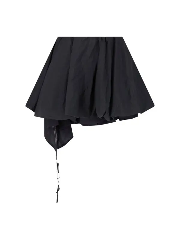 Y3 Asymmetrical "balloon" Mini Skirt