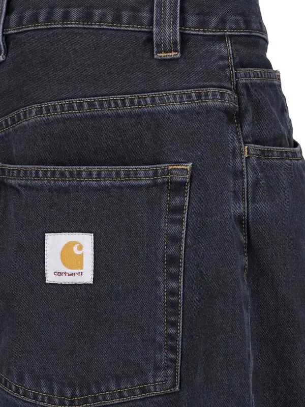 Carhartt Work In Progress Brandon" Wide Leg Jeans - Black
