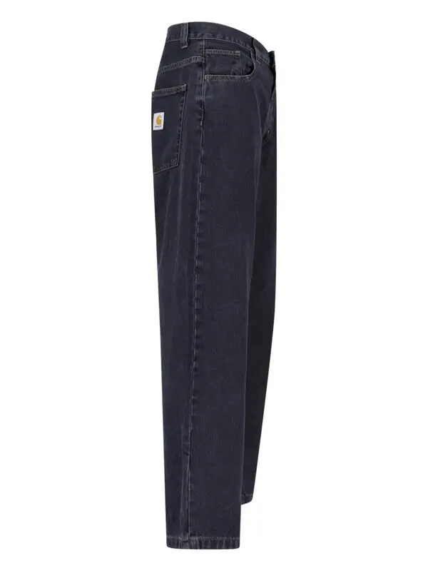 Carhartt Work In Progress Brandon" Wide Leg Jeans - Black