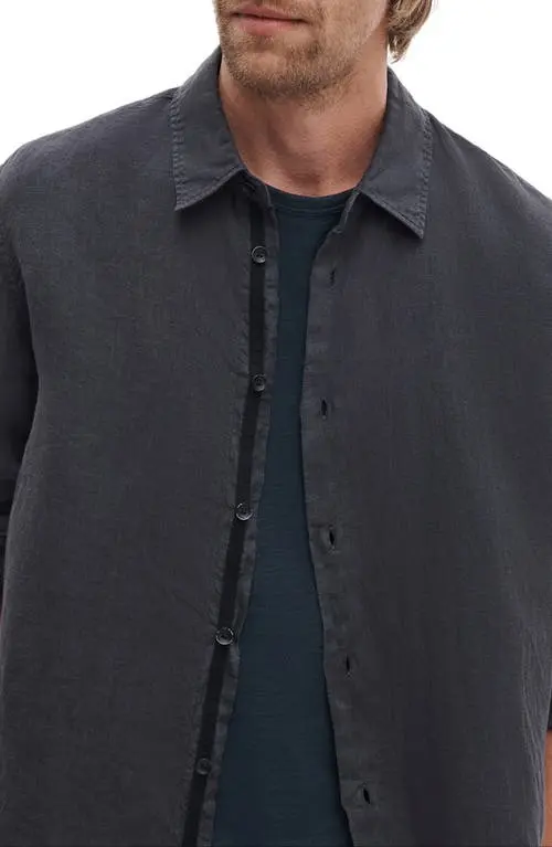 Rag & Bone Finch Linen Button-up Shirt - Phantom Grey