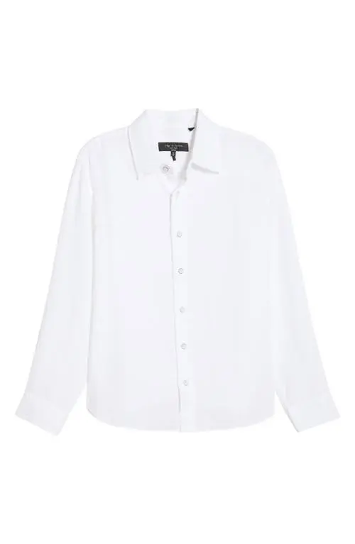 Rag & Bone Finch Linen Button-up Shirt - White