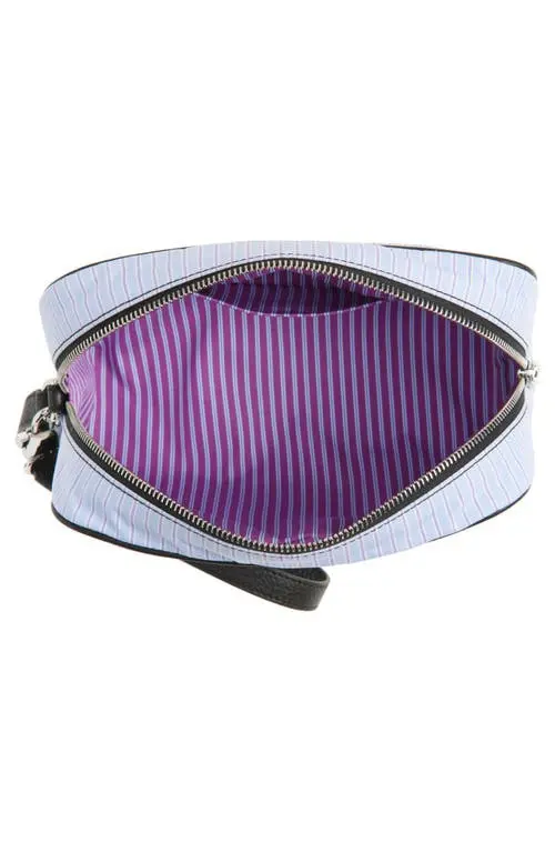 Dolce & Gabbana Stripe Poplin Wristlet - Multicolor Azzurro