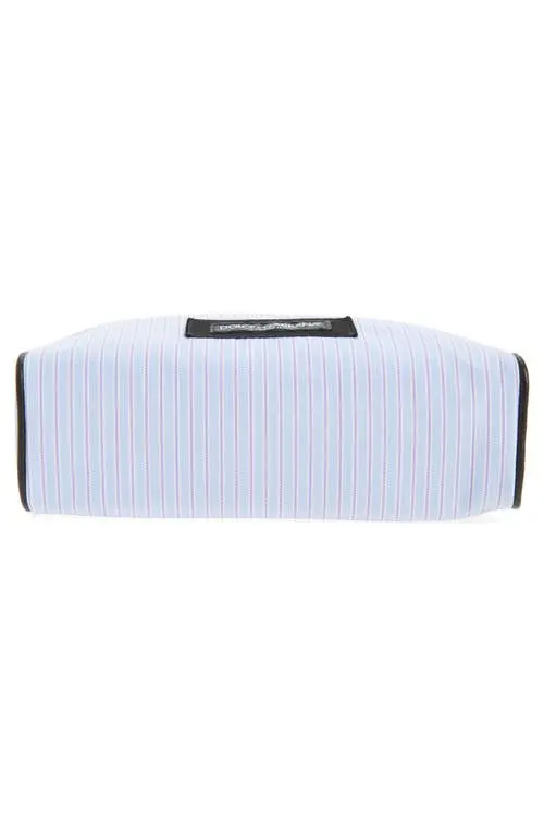 Dolce & Gabbana Stripe Poplin Wristlet - Multicolor Azzurro