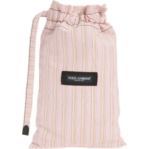 Dolce & Gabbana Stripe Poplin Crossbody Bag - Multicolor Rosa