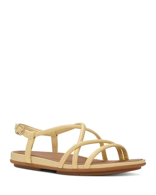 Fitflop Gracie Strappy Leather Sandals - Blonde