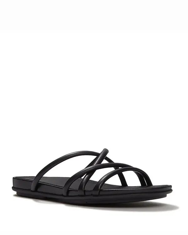 Fitflop Gracie Strappy Leather Sandals - All Black