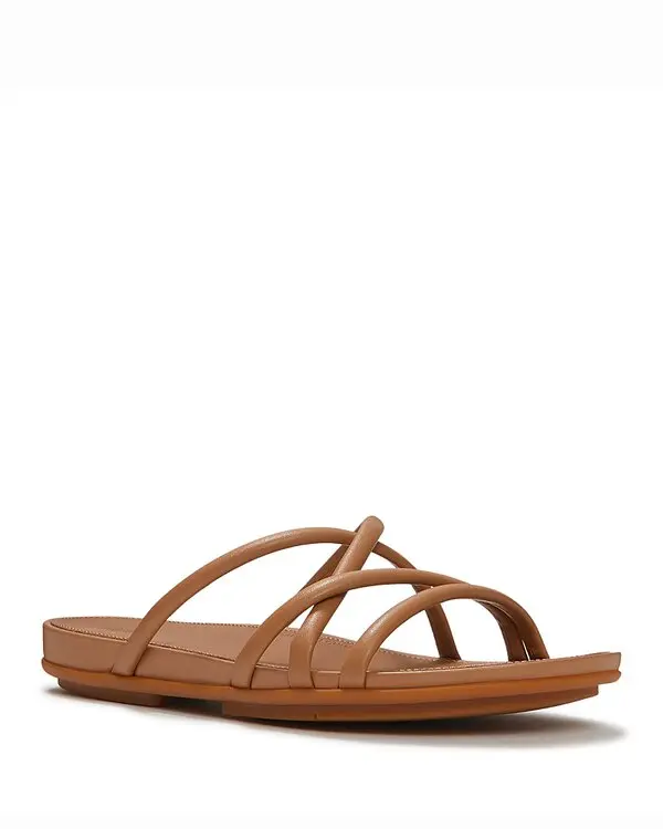 Fitflop Gracie Strappy Leather Sandals - Classic Tan