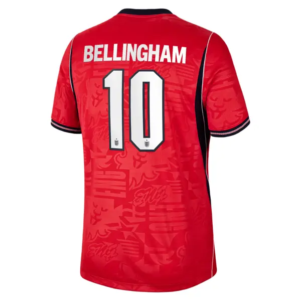 Nike Jude Bellingham England National Team 2026 Stadium Away Dri-fit Soccer Jersey - Red