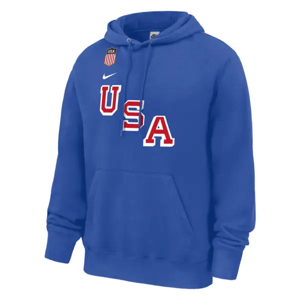 Nike Auston Matthews Usa Olympic Team 2026 "gold Medal" Pullover Hoodie - Blue