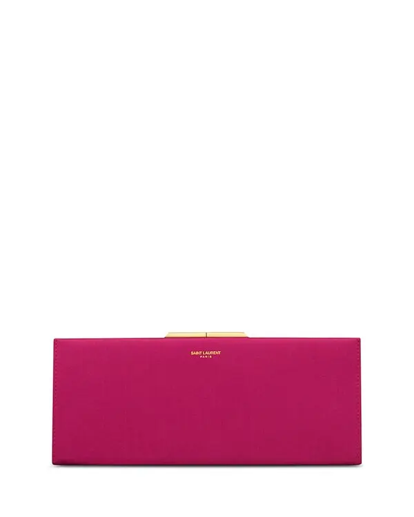 Saint Laurent Small Clutch - Dark Fuchsia