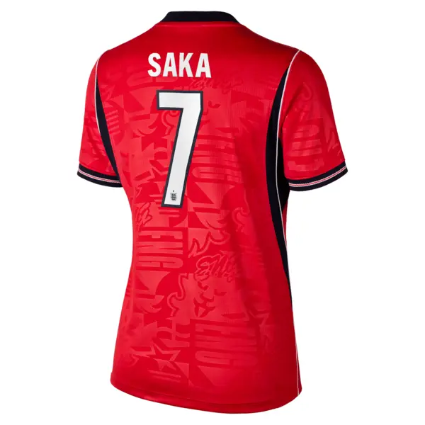 Nike Bukayo Saka England National Team 2026 Stadium Away Dri-fit Soccer Jersey - Red