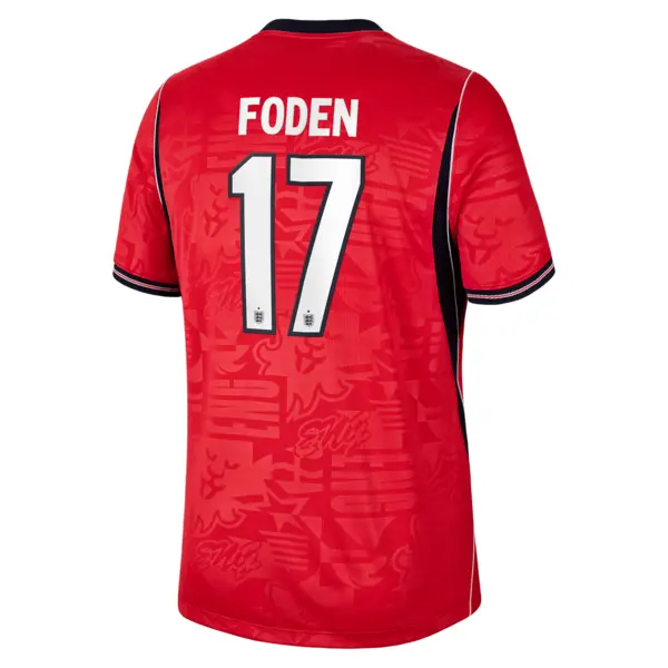 Nike Phil Foden England National Team 2026 Stadium Away Dri-fit Soccer Jersey - Red