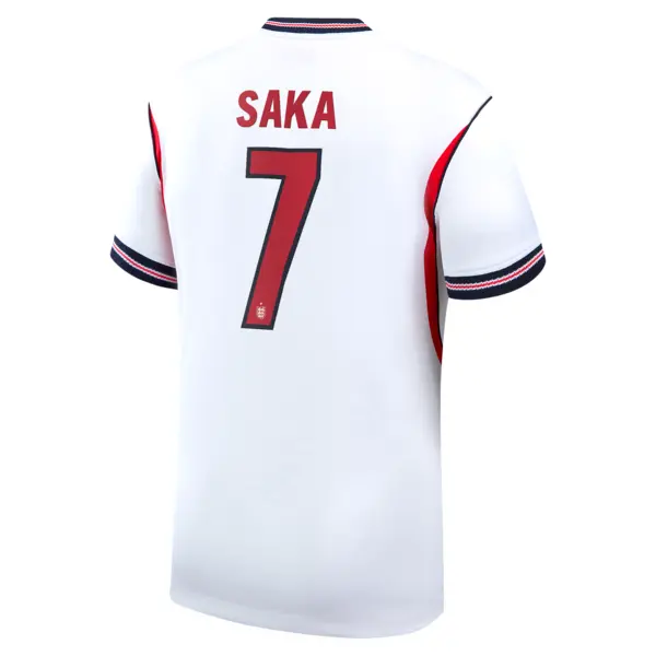 Nike Bukayo Saka England National Team 2026 Stadium Home Dri-fit Soccer Jersey - White