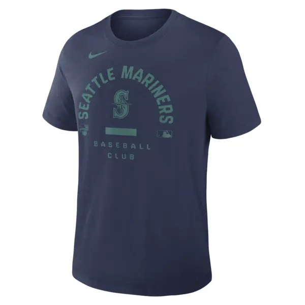 Nike Seattle Mariners Authentic Collection Early Work Dri-fit Mlb T-shirt - Blue