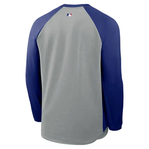 Nike Los Angeles Dodgers Authentic Collection Dri-fit Pullover Crew - Grey