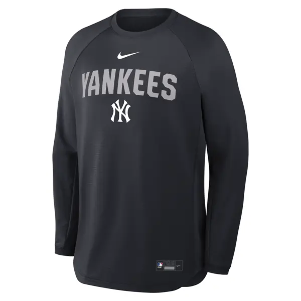 Nike New York Yankees Authentic Collection Dri-fit Pullover Crew - Blue