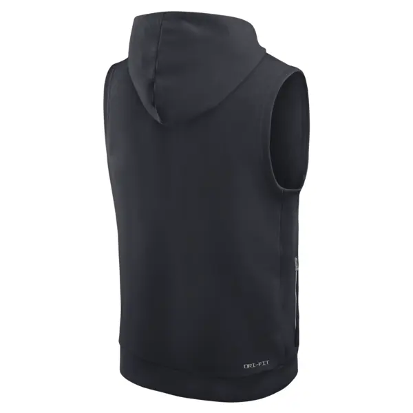 Nike Detroit Tigers Authentic Collection Standard Issue Dri-fit Mlb Sleeveless Pullover Hoodie - Blue