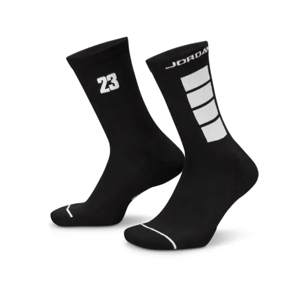 JORDAN Everyday Crew Socks - Black