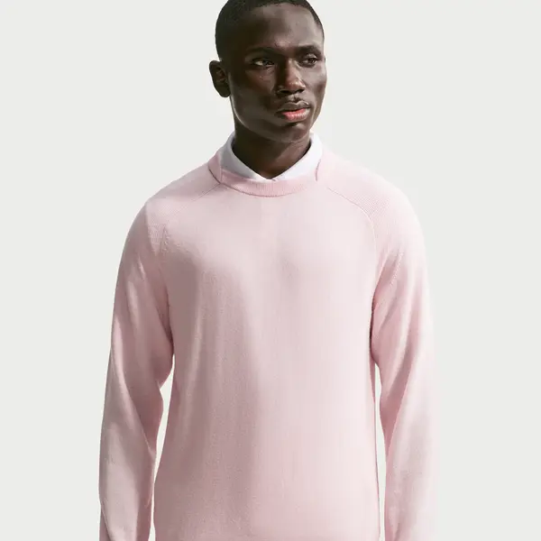 Nike Tailored Performance Crew-neck Golf Crew-neck Top - Pink