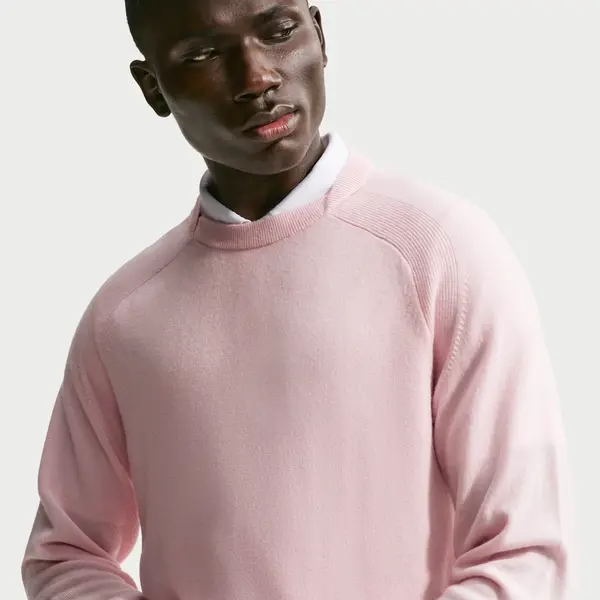Nike Tailored Performance Crew-neck Golf Top - Pink