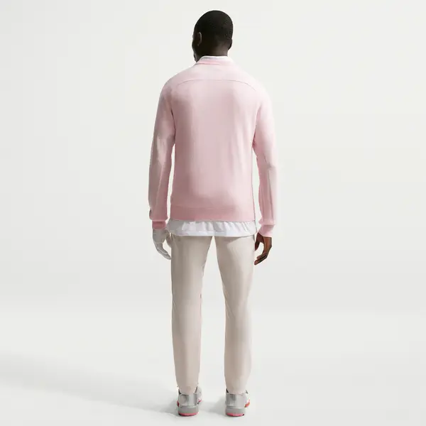 Nike Tailored Performance Crew-neck Golf Top - Pink