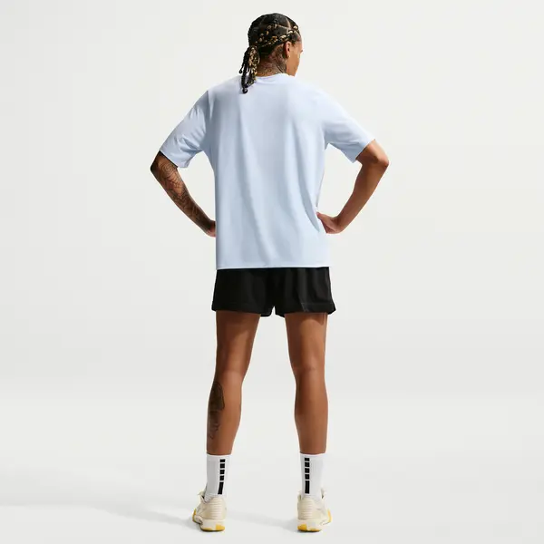 Nike Dri-fit Short-sleeve Warm-up Basketball Top - Blue