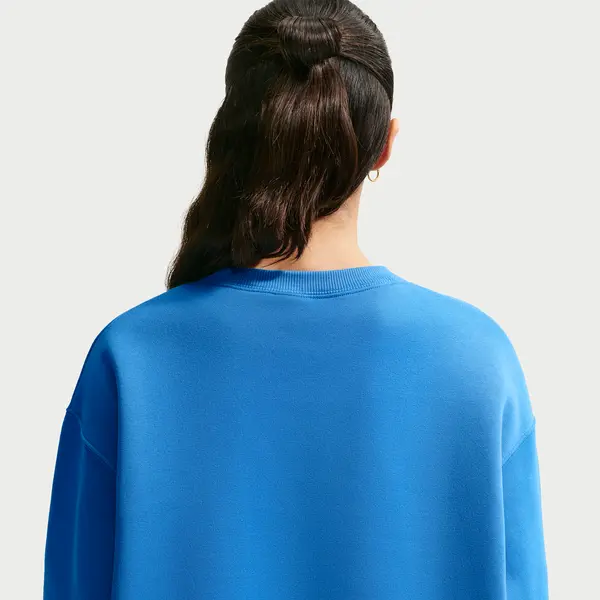 Nike Sportswear Phoenix Fleece Oversized Crew-neck Sweatshirt - Blue