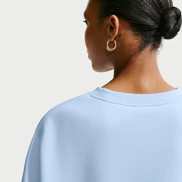 Nike Sportswear Phoenix Fleece Over-oversized Crew-neck Sweatshirt - Blue