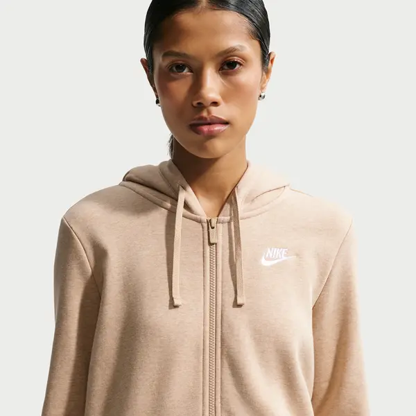 Nike Sportswear Club Fleece Full-zip Hoodie - Brown