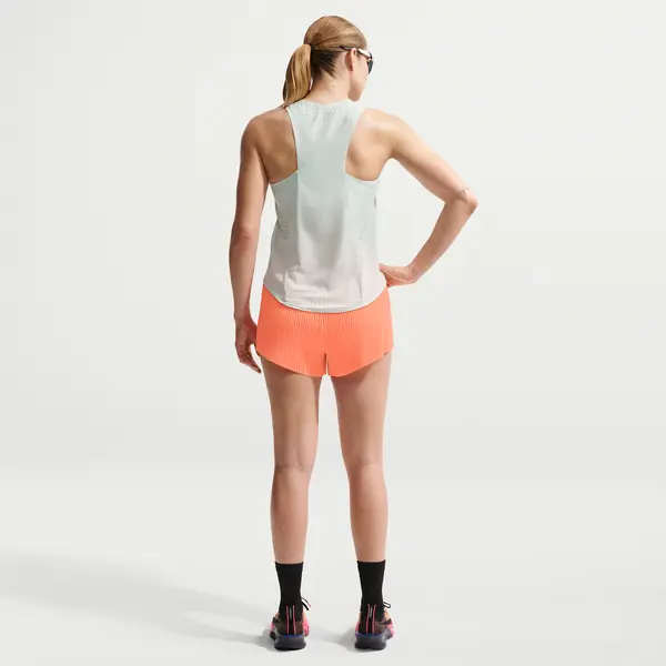 Nike Aeroswift Dri-fit Adv Mid-rise 3" Brief-lined Running Shorts - Orange