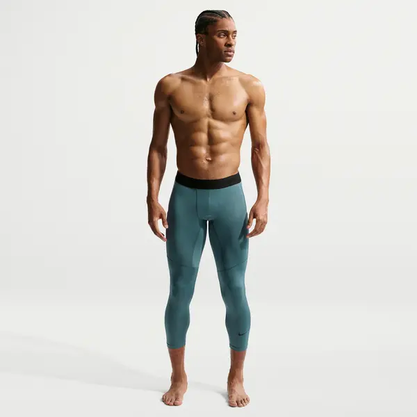 Nike Pro Dri-fit 3/4-length Fitness Tights - Grey