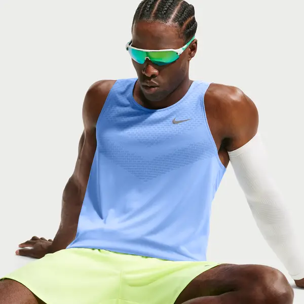 Nike Stride Dri-fit Adv Running Tank Top - Blue