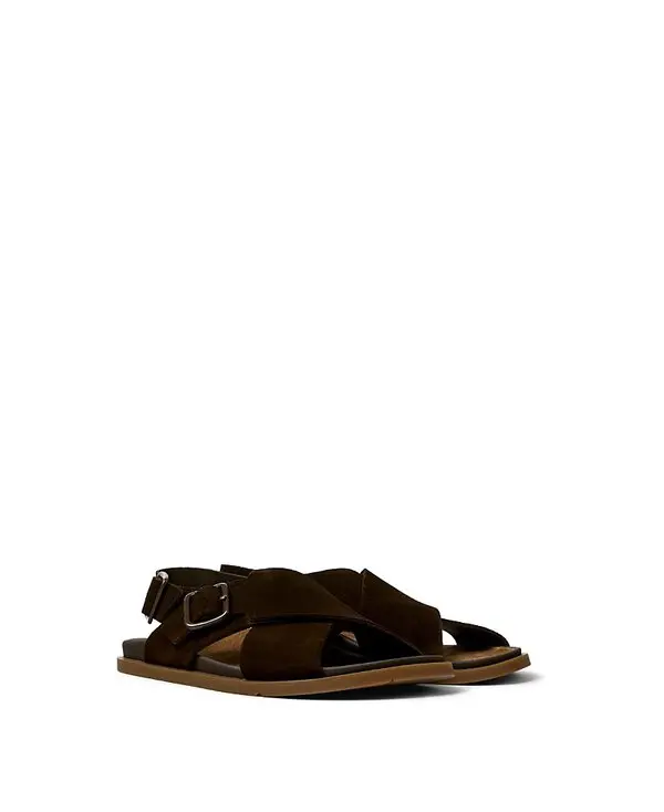 Camper Lluc Leather X-strap Sandals - Brown