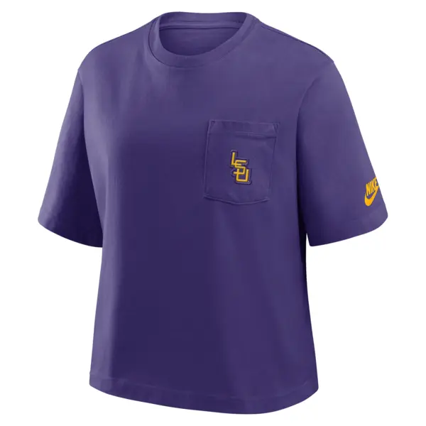 Nike Lsu Legacy Pocket Boxy College T-shirt - Purple