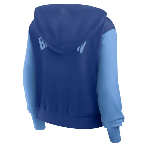 Nike Brooklyn Dodgers Cooperstown Mlb Full-zip Hoodie - Blue