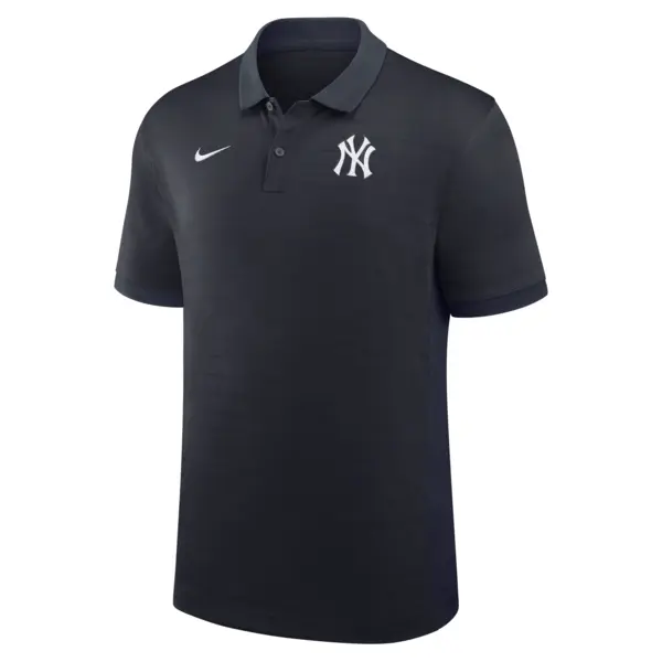 Nike New York Yankees Authentic Collection Striped Victory Dri-fit Mlb Polo - Blue