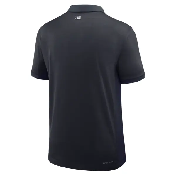 Nike New York Yankees Authentic Collection Striped Victory Dri-fit Mlb Polo - Blue