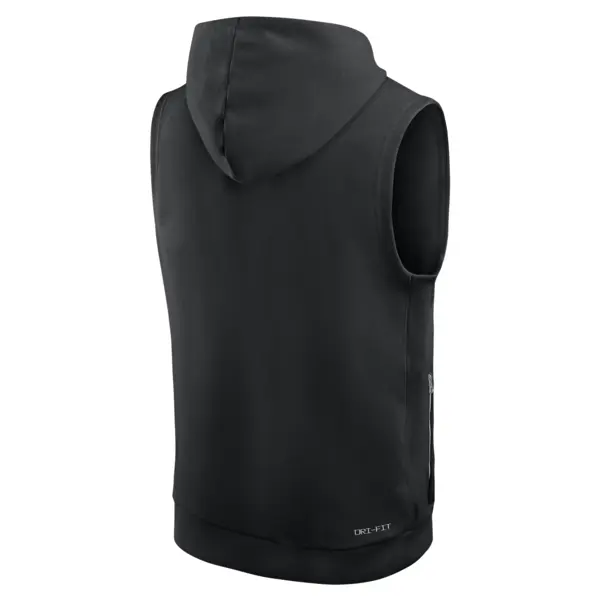 Nike Baltimore Orioles Authentic Collection Standard Issue Dri-fit Mlb Sleeveless Pullover Hoodie - Black