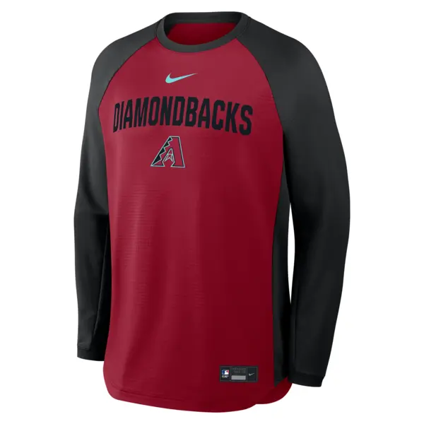Nike Arizona Diamondbacks Authentic Collection Dri-fit Pullover Crew - Red
